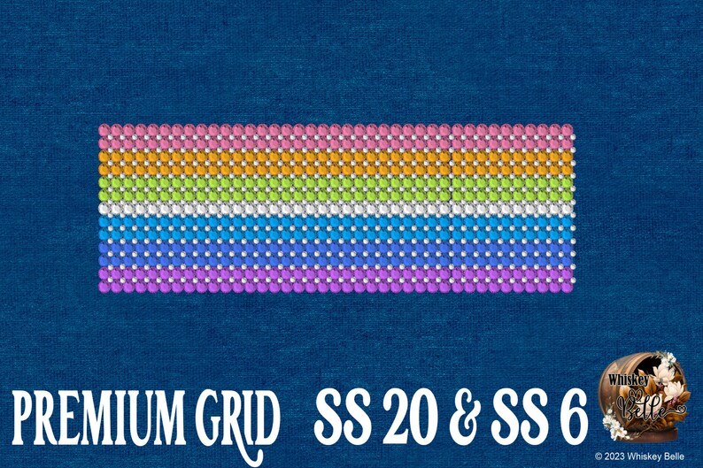 SS20 SS6 Neon Cushion 32oz Dog Bowl Rhinestone Template Rhinestone ...