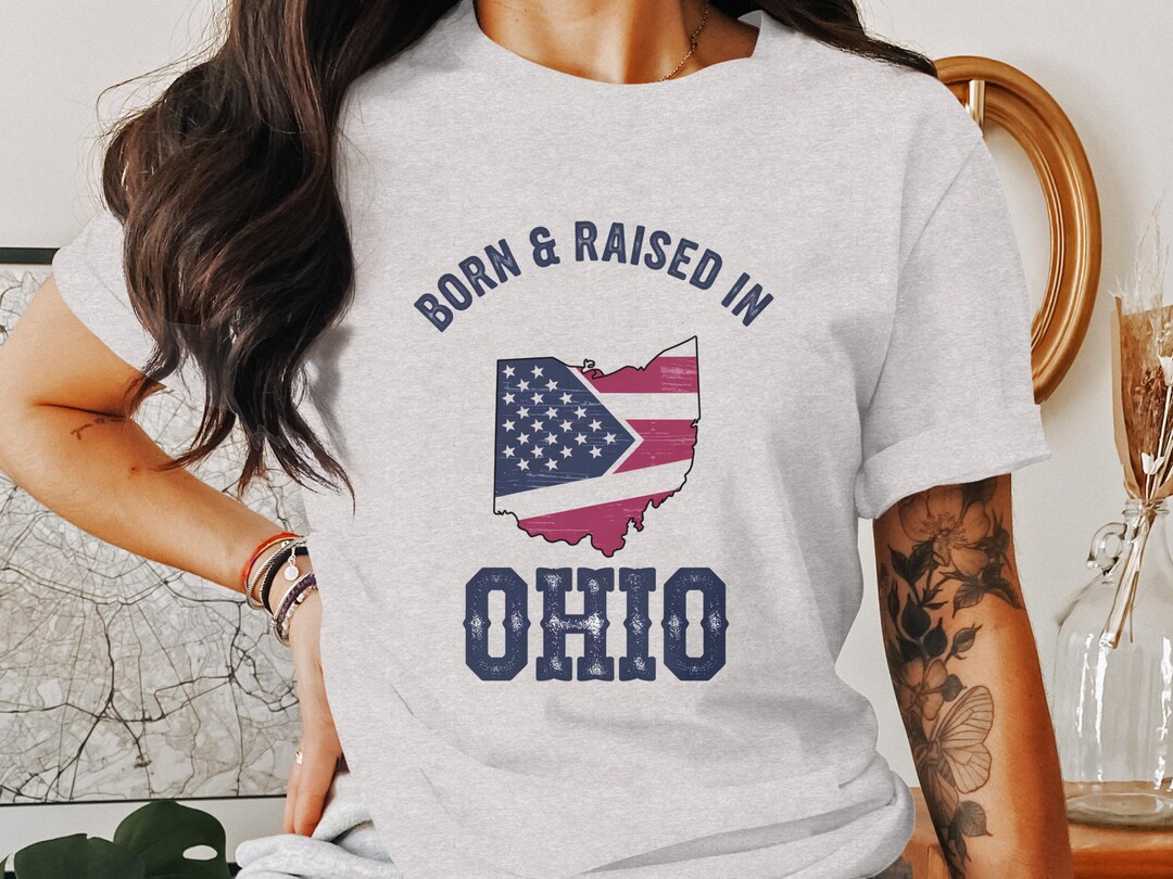 Born and Raised in Ohio Graphic Design, Ohio State Digital Download ...