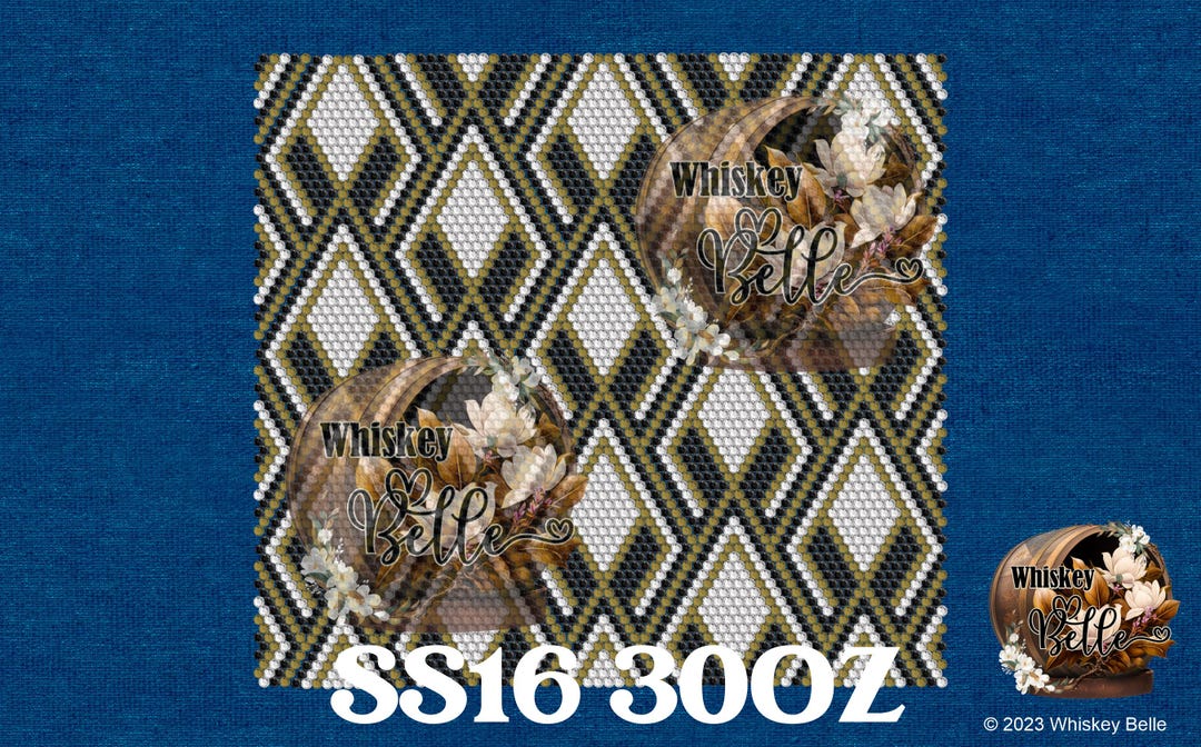 Art Deco Snake SS16 30oz Rhinestone Pattern SS16 30oz Rhinestone ...