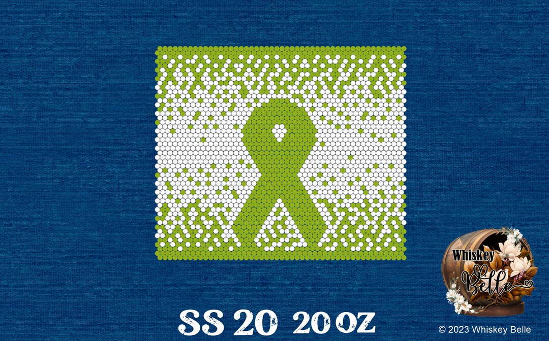 Ss20 Green Ombre Ribbon 20oz Rhinestone Ss20 Green Ombre Ribbon 20oz ...