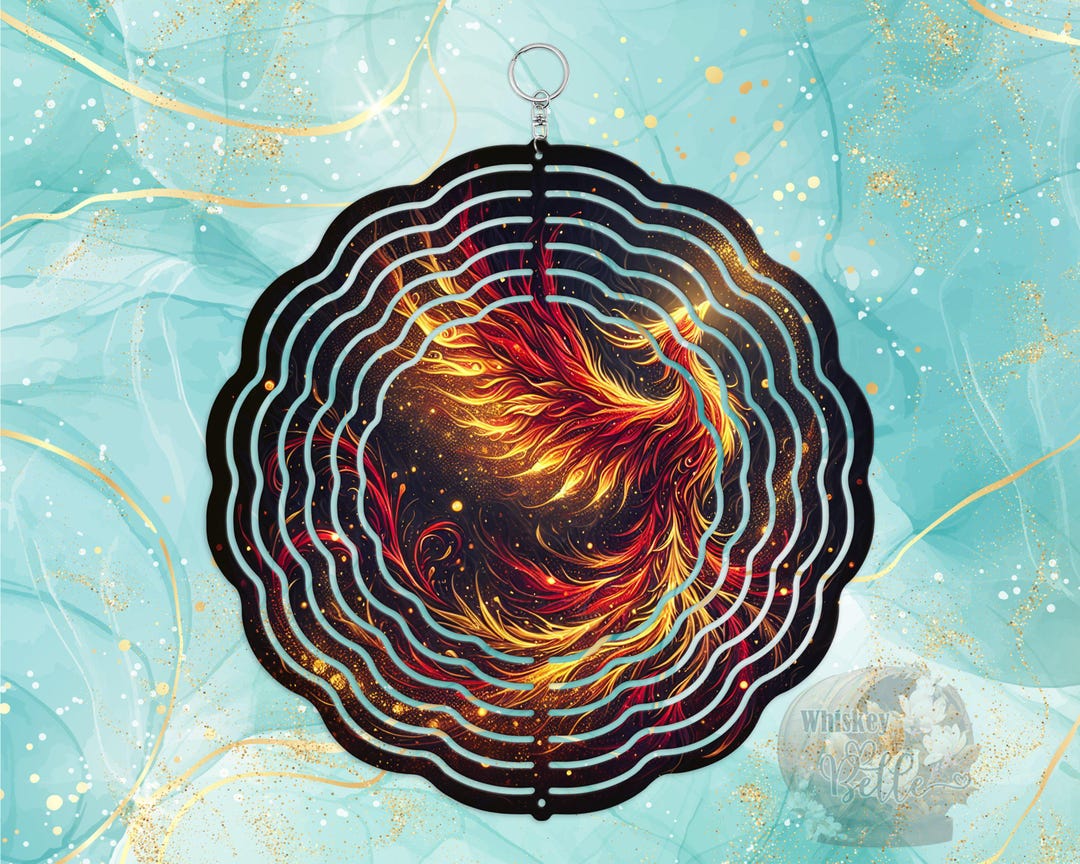 Phoenix Rising Digital Art Fiery Phoenix Illustration Mystical Bird ...