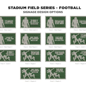 Custom Football Field Sign, Personalized Coach Sign, Personalized ...