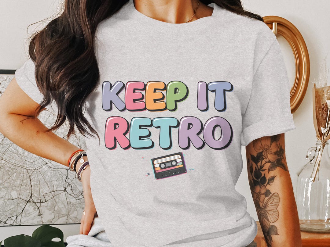 Keep It Retro Cassette Tape Digital Download, Vintage Tshirt Design ...