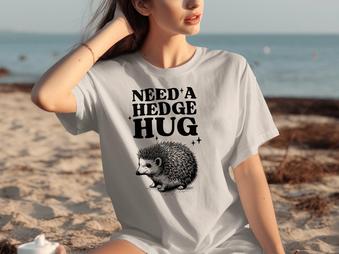 Cute Hedgehog Tshirt, Need a Hedge Hug Tee, Funny Animal Shirt ...