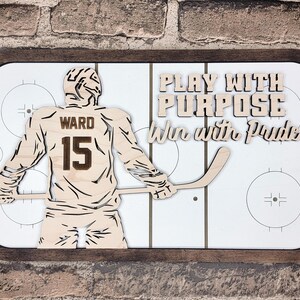 Custom Hockey Stadium Sign, Personalized Coach Sign, Personalized Ice ...