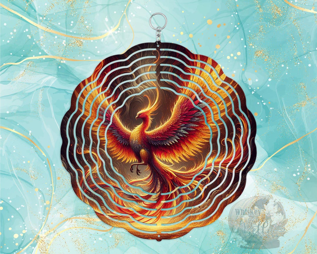 Magical Phoenix Art Print, Digital Download Phoenix Vibrant Firebird ...