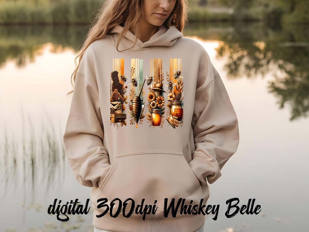 Vintage Honey Bee Art Print, Beekeeping Decor, Honeycomb Wall Art, Bee ...