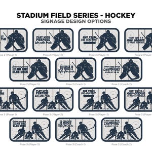 Custom Hockey Stadium Sign, Personalized Coach Sign, Personalized Ice ...