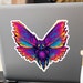 Mothman Vinyl Decal Whimsical Cryptid Waterproof Sticker Rainbow ...