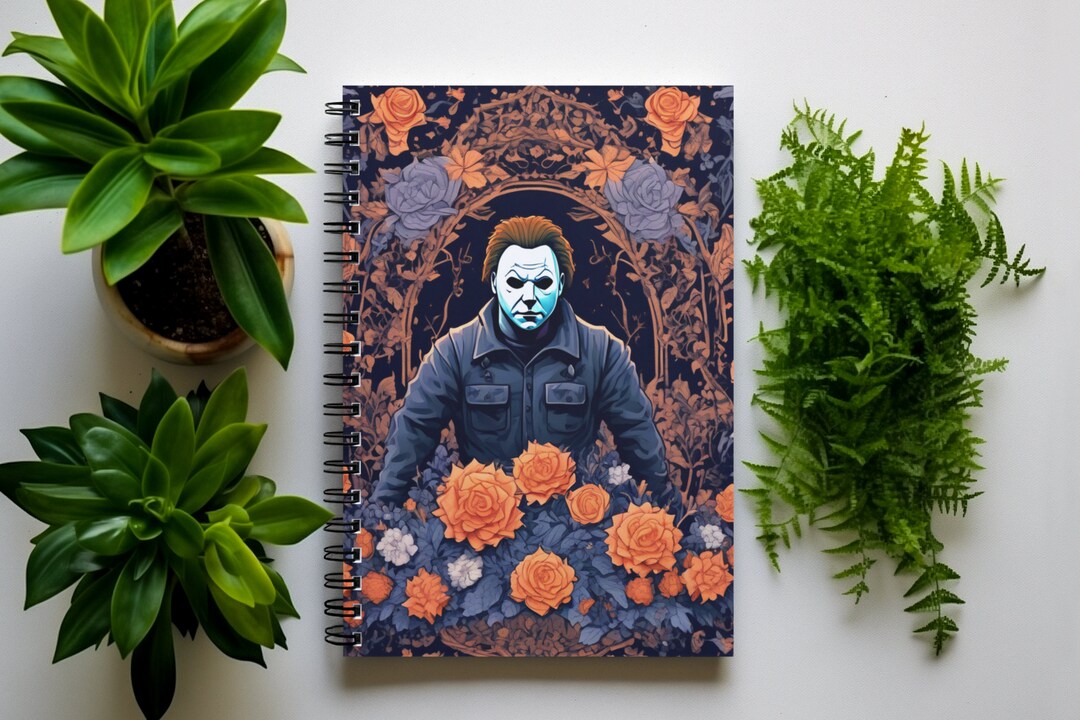 Michael Myers Halloween Spiral Notebook Gift Unique Halloween Lined ...