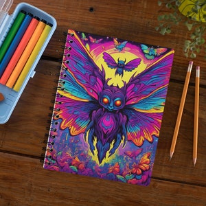 Rainbow Mothman Spiral Notebook | Gift for Conspiracy Theory Fan ...