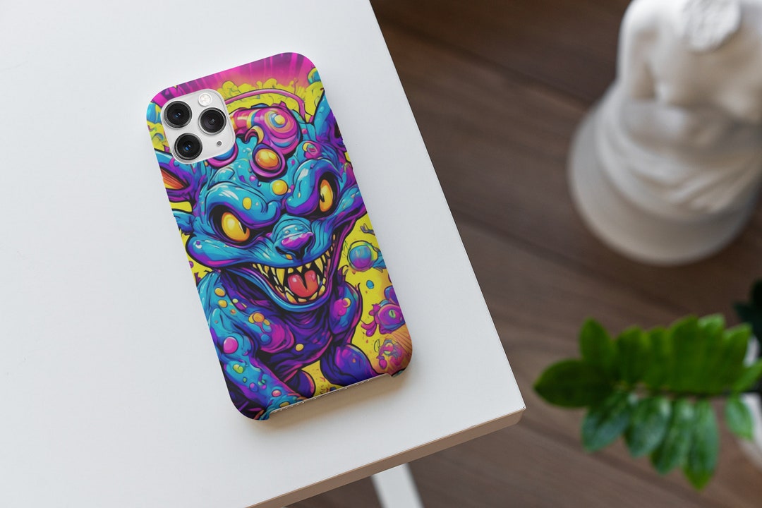 Chupacabra Phone Case 90s Retro Rainbow Cryptid Durable Phone Case Gift ...