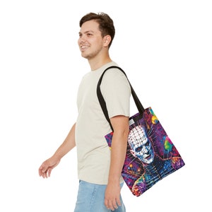 Rainbow Slasher Tote 90s Retro Nostalgia Gift for Horror Fan Bright ...