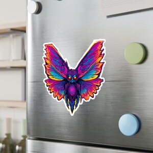 Mothman Vinyl Decal Whimsical Cryptid Waterproof Sticker Rainbow ...