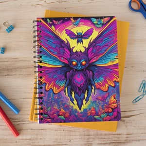 Rainbow Mothman Spiral Notebook | Gift for Conspiracy Theory Fan ...