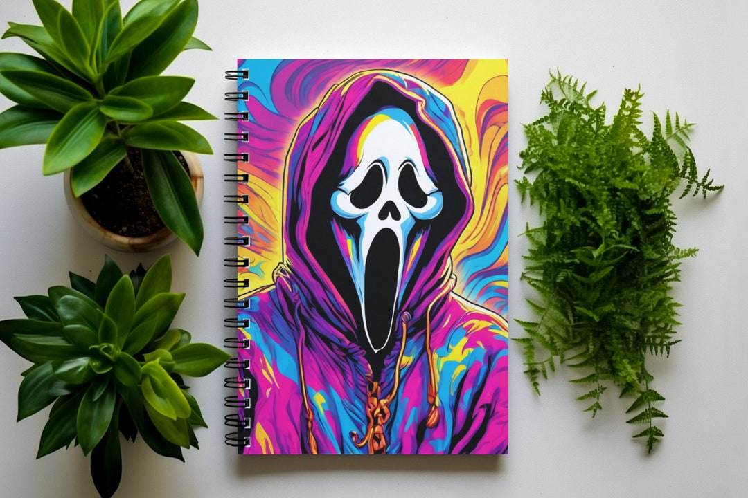 Rainbow Ghost Spiral Notebook | Gift for Halloween | Lined Notebook ...
