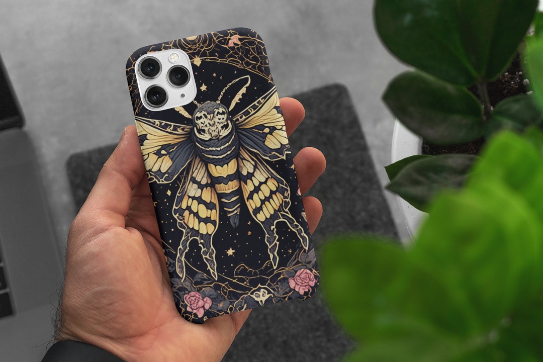Death Head Moth Phone Case Whimsical Moth Gift Cute Goth Accessory ...