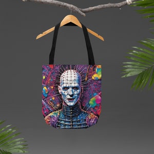 Rainbow Slasher Tote 90s Retro Nostalgia Gift for Horror Fan Bright ...