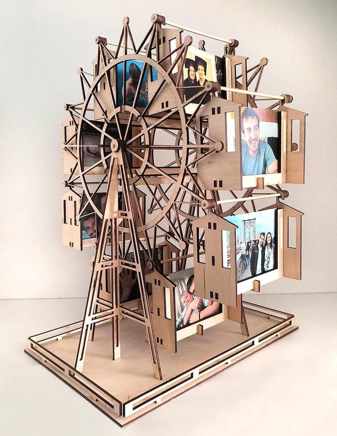 DIY Kit for Wooden Ferris Wheel for Photos, Customizable Wooden Photo ...