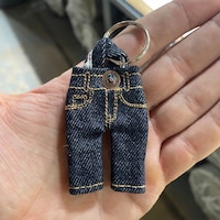 Upcycled Denim Key Chain - Etsy