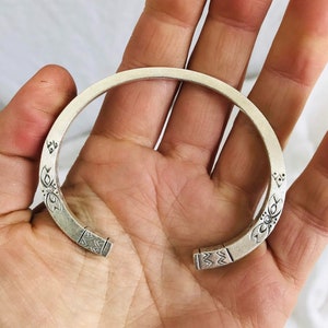Karen Hill Tribe Silver Bangle. Lovely Shape! 0649 - Etsy Karen Hill Tribe Silver Bangle. Lovely Shape! 0649 - Etsy