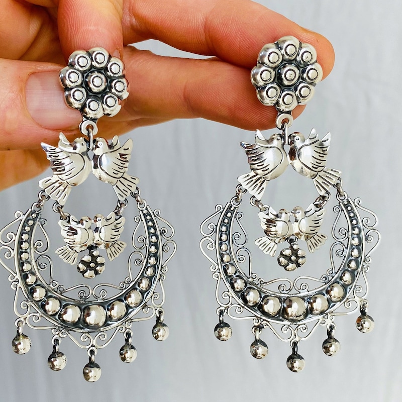 Bird Taxco Earrings - Etsy