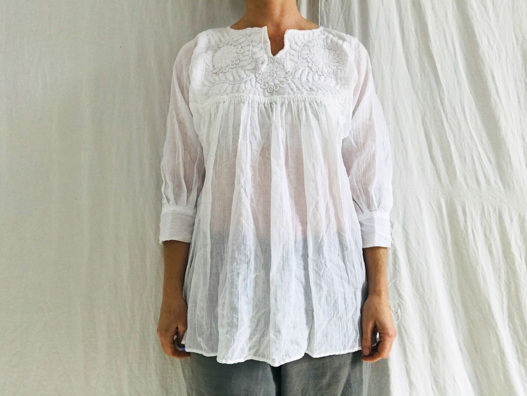 Hand-embroidered Chamula Blouse. All Cotton. - Etsy