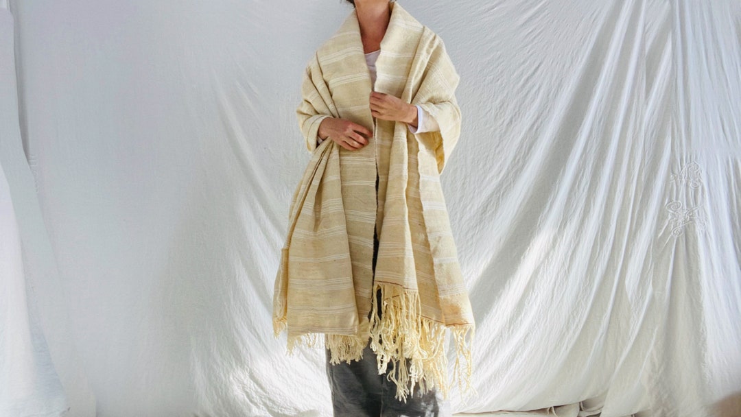 Vintage Wool & Cotton Moroccan Throw Wrap Blanket. - Etsy