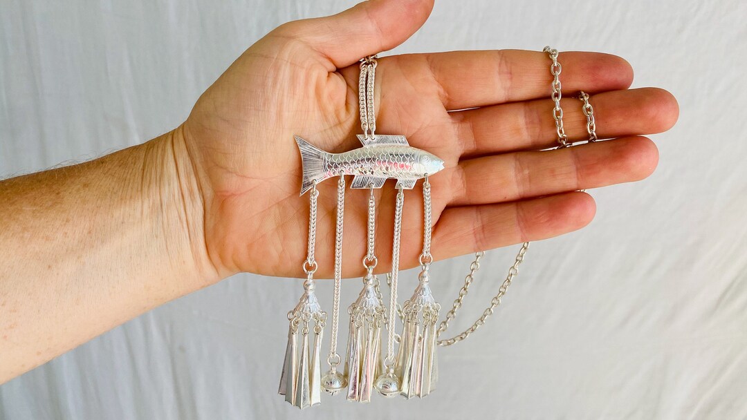 Hmong Fish Necklace. Sterling Silver - Etsy