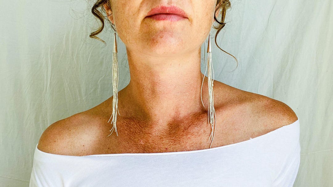 Long Liquid Silver Earrings. .99 Silver - Etsy