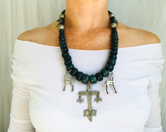 Jade Chachal Beaded Necklace. Guatemalan Jade - Etsy