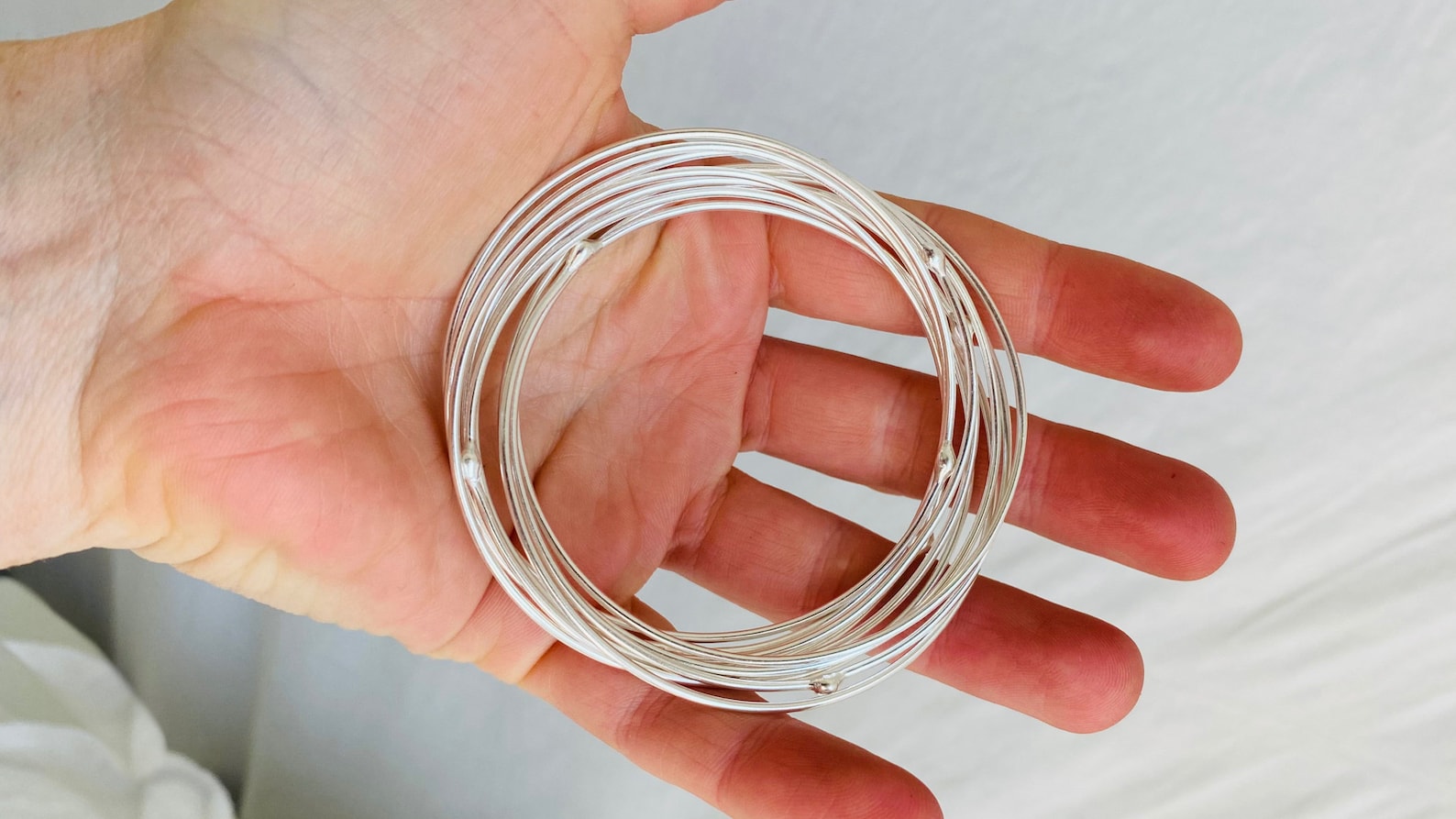 Sterling Silver Multi-bangles Bracelet. Thailand - Etsy