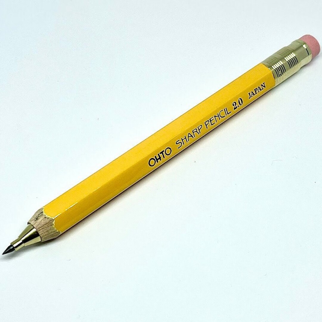 OHTO Wood Sharp Pencil 2.00mm Yellow Mechanical Pencil-sketching Tool ...