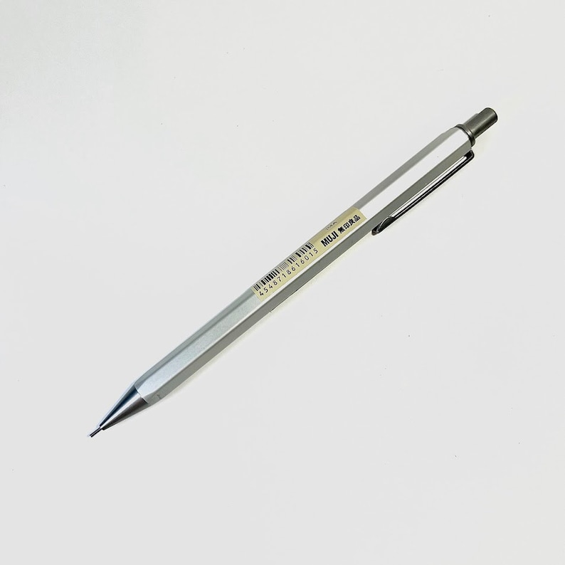 Muji Aluminum Hex Mechanical Pencil 0.5mm Silver From Japan - Etsy