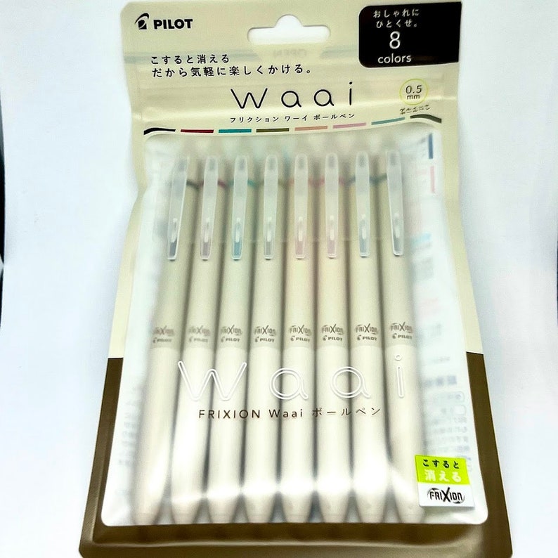 Pilot Friction Waai Gel Ink Ball Pen Limited Edition Colors 0.5mm 8pcs Set From Japan - Etsy