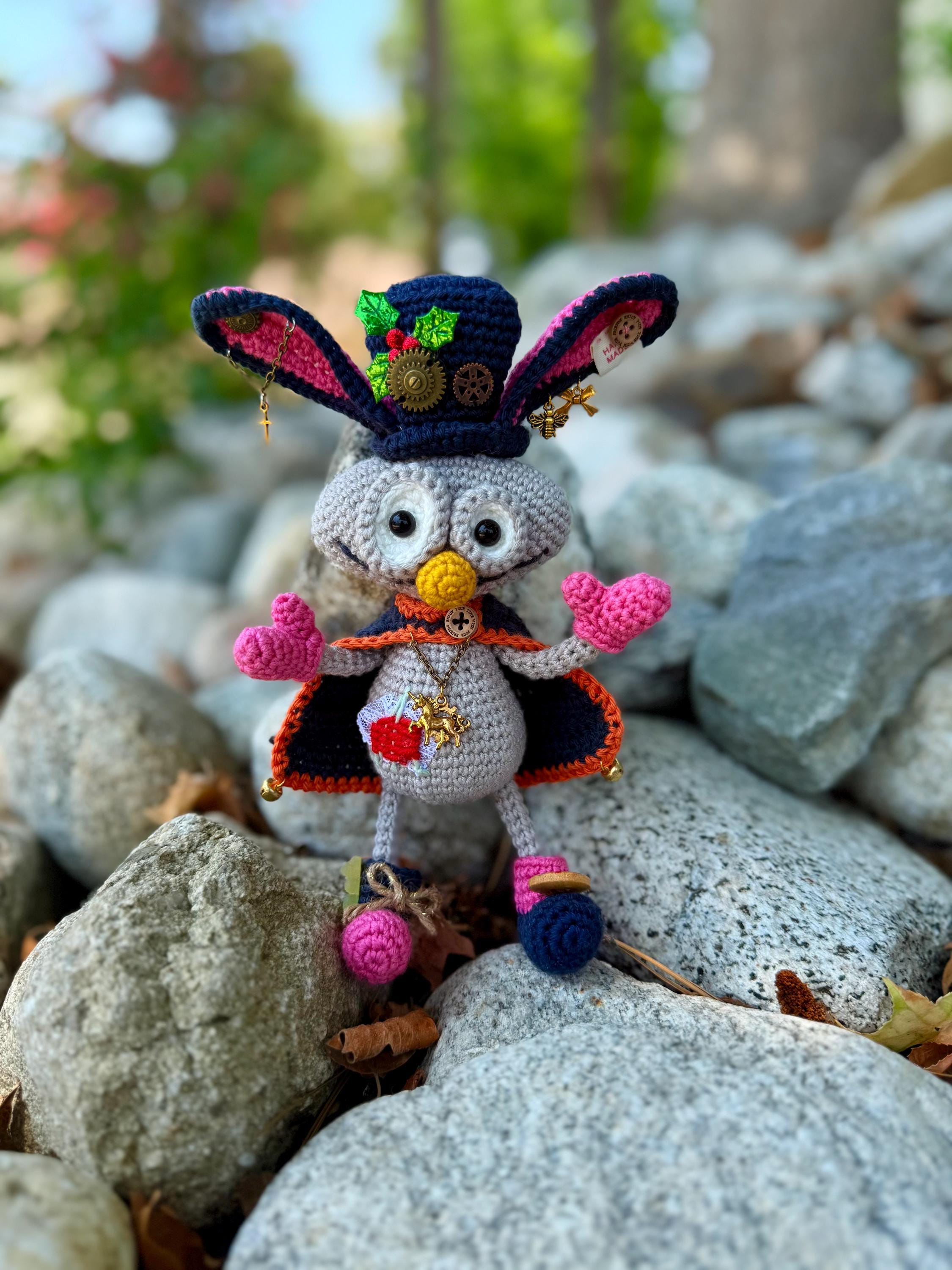 Fritz From Clockwork Hollow – Handmade Steampunk Crochet Bunny – One-of ...
