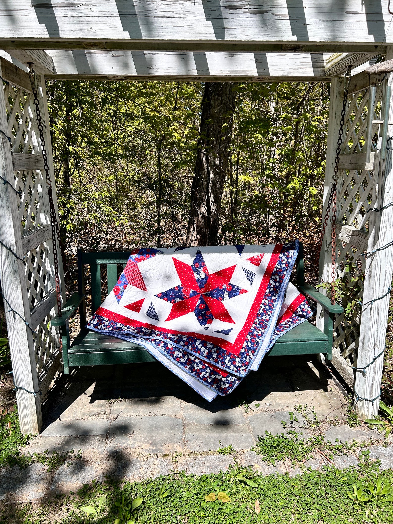 Patriotic Dashing Stars Quilt - Etsy