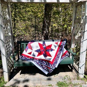 Patriotic Dashing Stars Quilt - Etsy