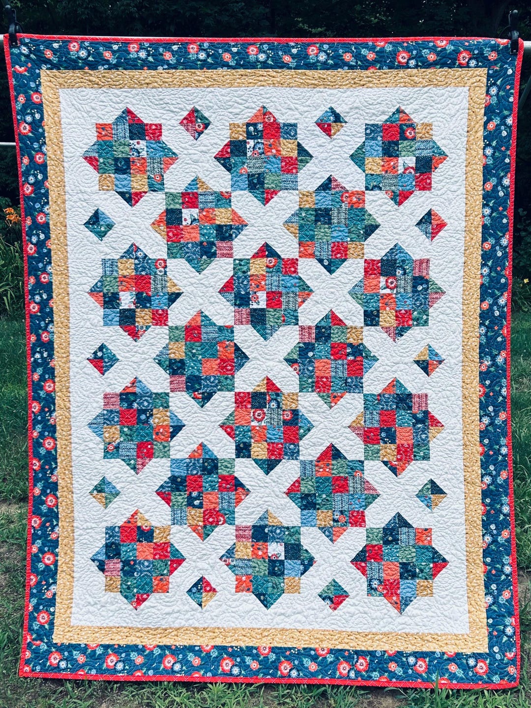 NEW Briar Rose/goodnight Irene Quilt - Etsy