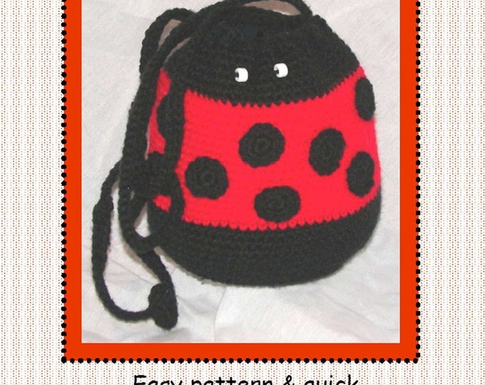 Ladybug Purse Tote Crochet Pattern - Etsy