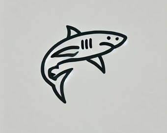 Shark Decal Shark Sticker Wall Art Decal Car Van Bonnet Vinyl Side ...