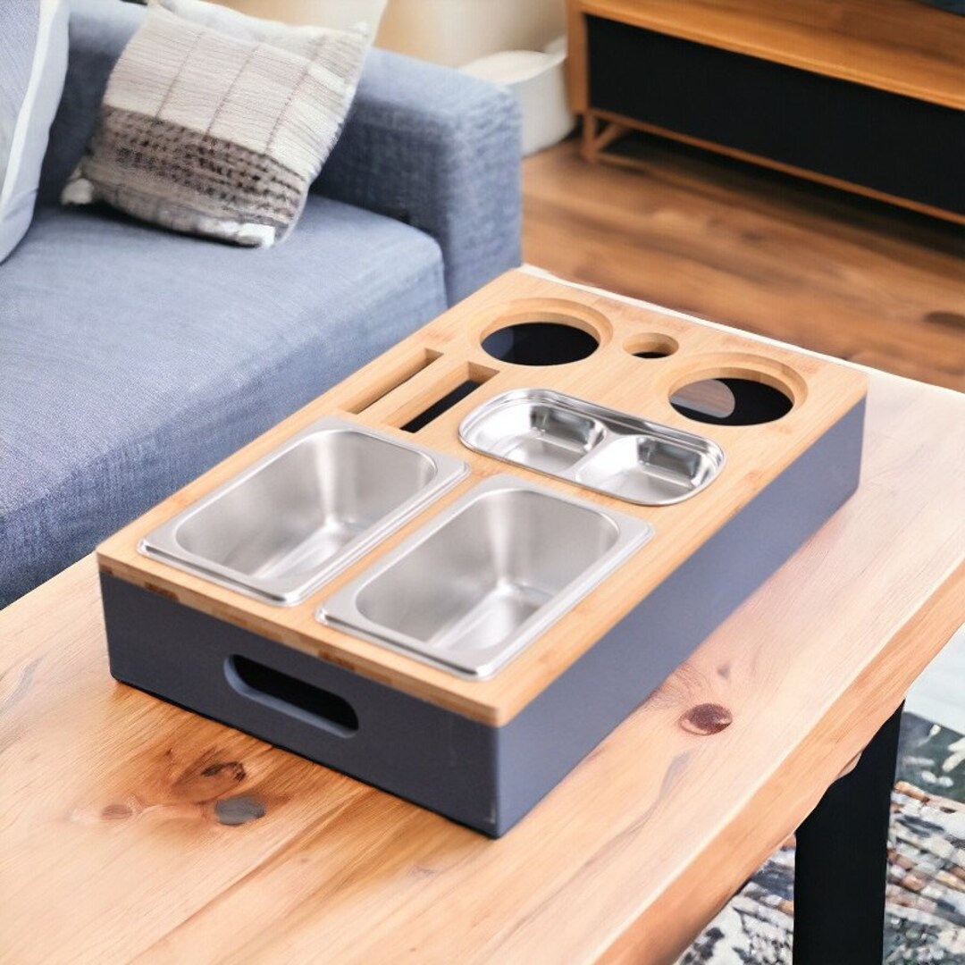 Mini Snacks Couchbar With Plates for Snack Couch Butler Sofa Tray Snack ...