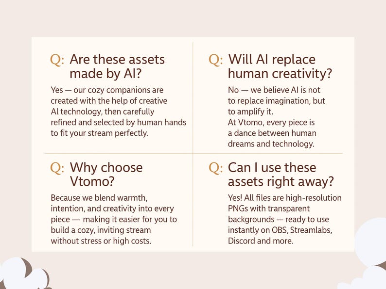 Mimu Cozy Mouse Pngtuber Asset | Minimalist Chibi Vtuber Pet Overlay ...