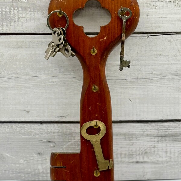 Wooden Skeleton Key - Etsy