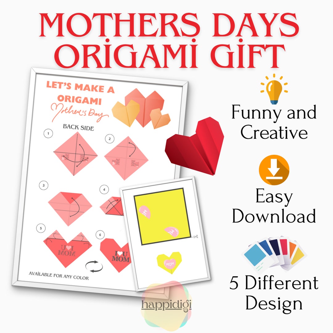 Easy Origami for Mothers Day Gifts / Interactive Origami Gifts ...