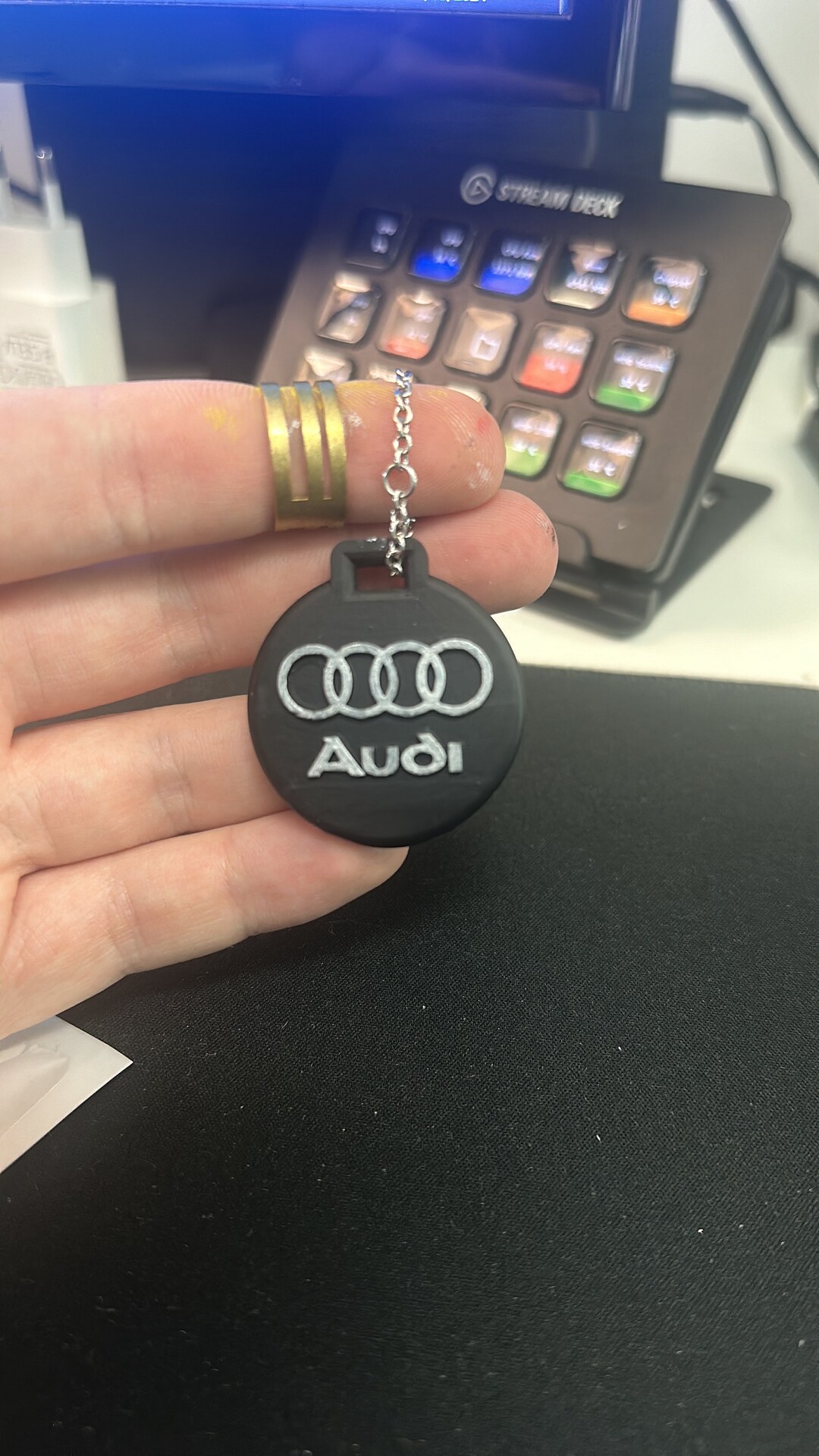 Audi Logo Key Ring - Etsy