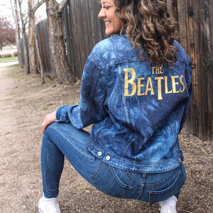 BEATLES Custom Denim Jacket - Etsy
