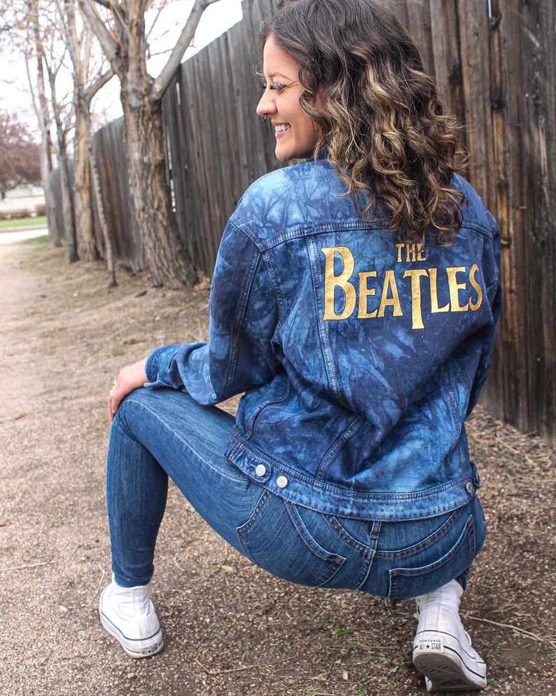 BEATLES Custom Denim Jacket - Etsy