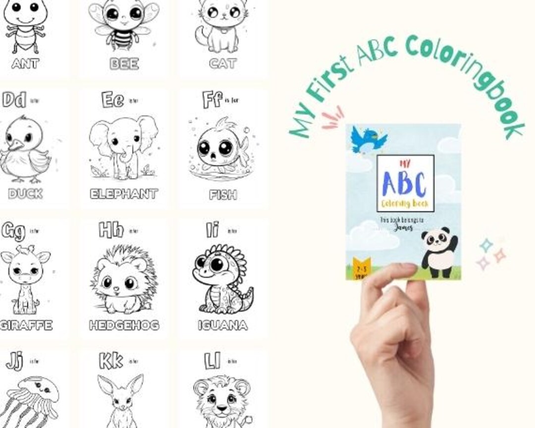 ABC Coloring Book | Preschool Worksheet | Kids Coloring Book | ABC ...