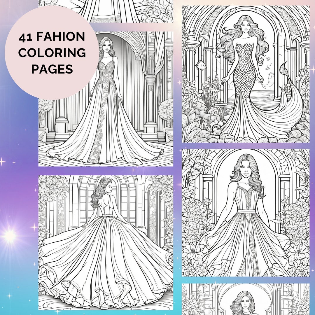 Fashion Coloring, Fashion Coloring Book, Fashion Girl Coloring Book ...
